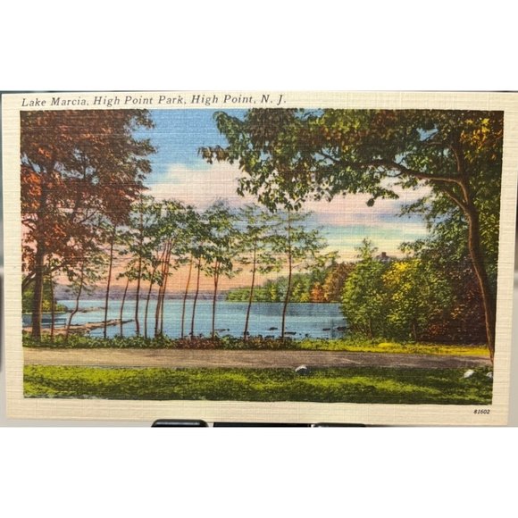 Tichnor Bros | Art | Lake Marcia Postcard High Point Park New Jersey ...